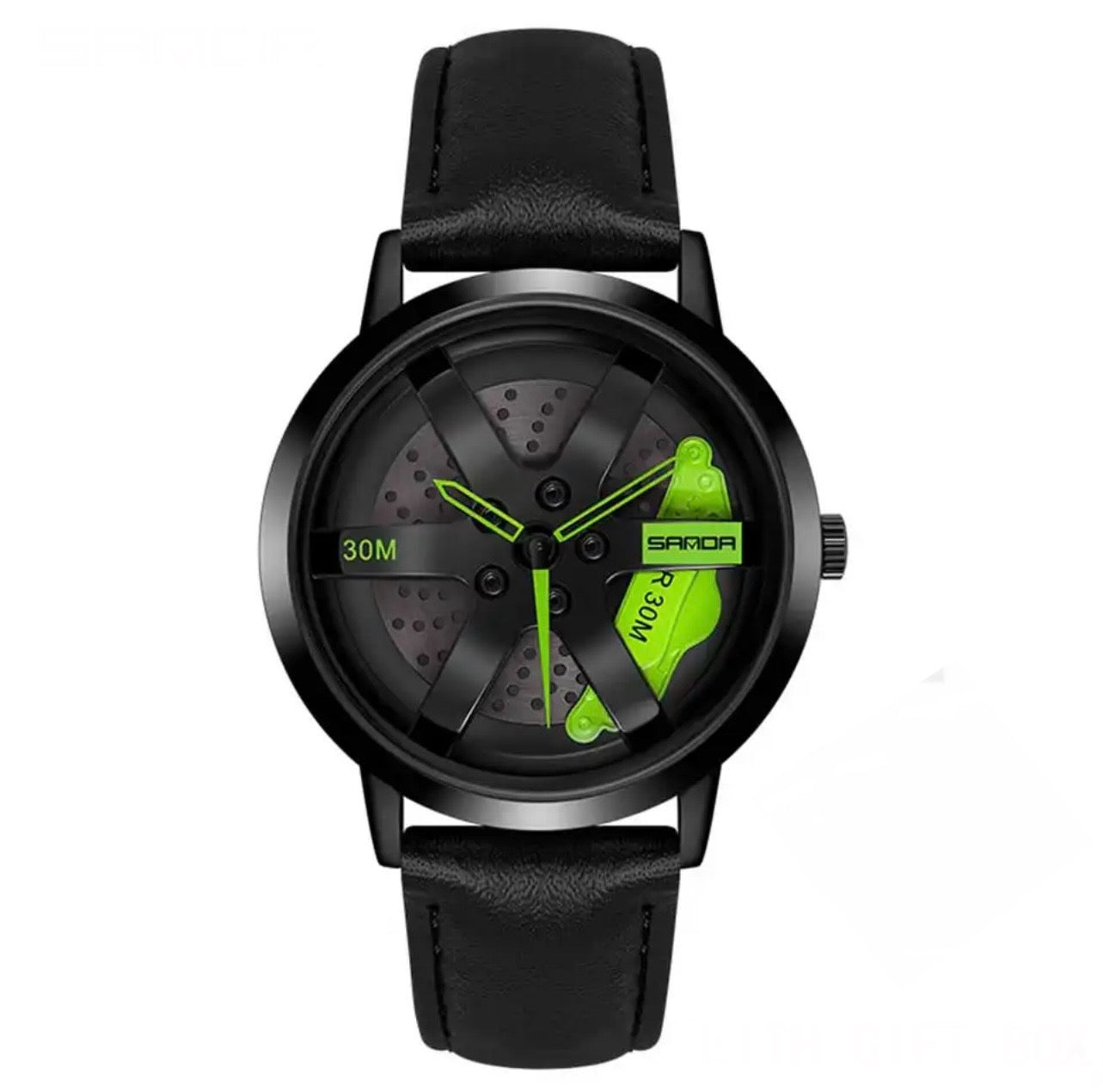 Black Red Sport Rim Watch with Stainless Steel Strap | Buy Automatic ...