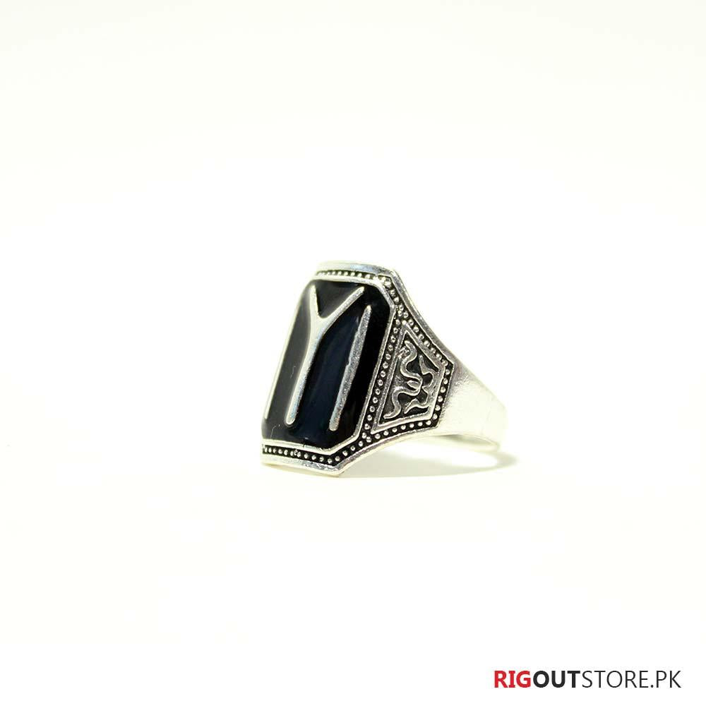 Silver Square Alpaca Kayı Tribe Ertugrul Tribe Ring | Buy artificial ...