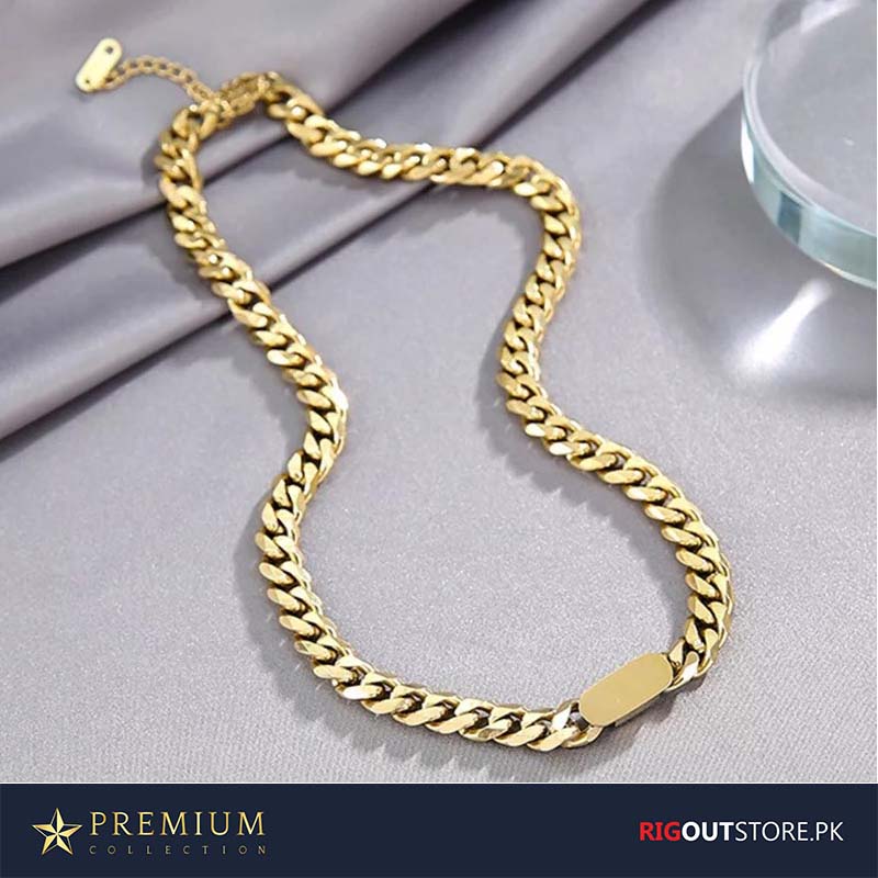 Golden Curb Chain with Bar Pendant - Buy Women's Jewellery in Pakistan ...